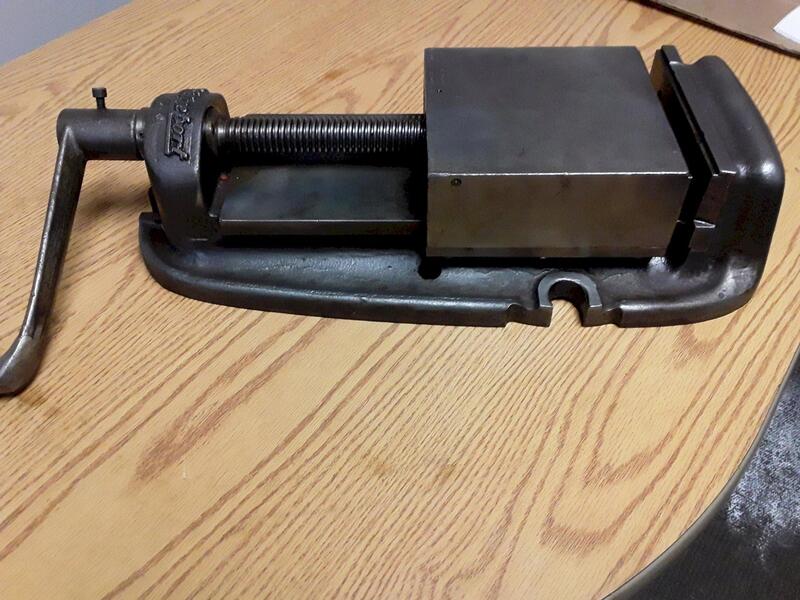 Bridgeport, 6" Machine vise, 5" Opening, with handle, Used for Sale ...