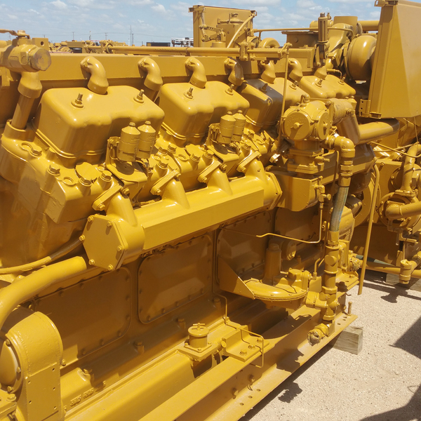 660 HP @ 1200 RPM, Caterpillar #G399-SINA, gas engine core, air starter ...