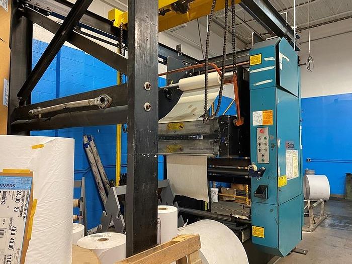 40" Automatic roll splicer, Butler #14050-12, 50" roll diameter, core ...