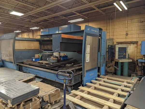 Prima #Domino-1530, 5-Axis Co2 laser cutter, 4000 watt, 5' x 10', 2002 ...