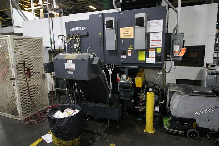 Fuji #ANS-3400, single spindle twin turret CNC lathe, Fanuc 0iT-TD ...