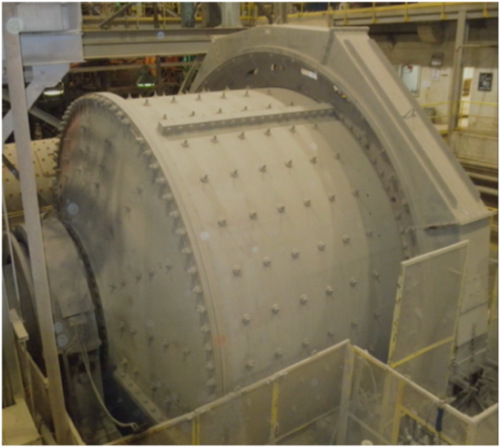 18' x 10.5' Fuller FLS, SAG mill with 1500 HP motor, Rubber-lined, 1995 ...