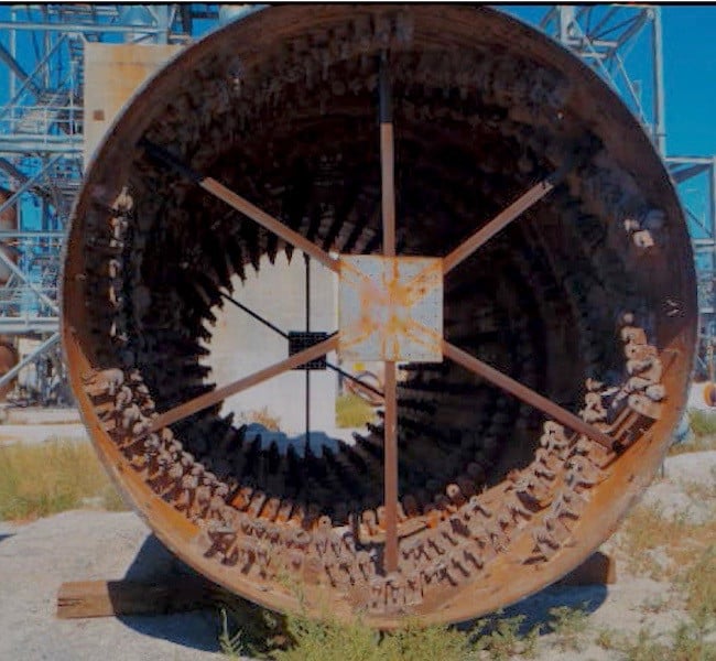 11' x 300' FLSmidth Rotary kiln, Ring gear, pinion driven, Multi ...