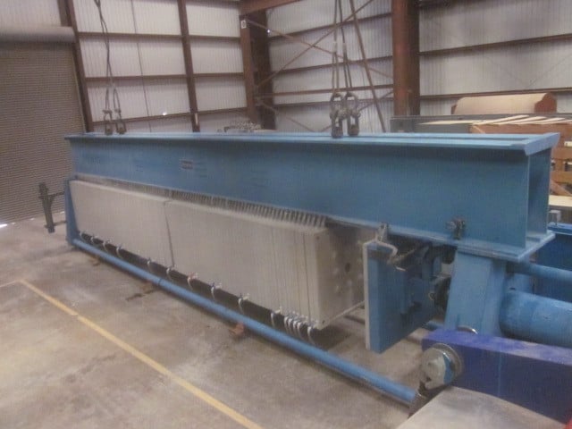 48" x 48" Perrin #200-S-48, Filter Press, 106 Polypropylene non ...