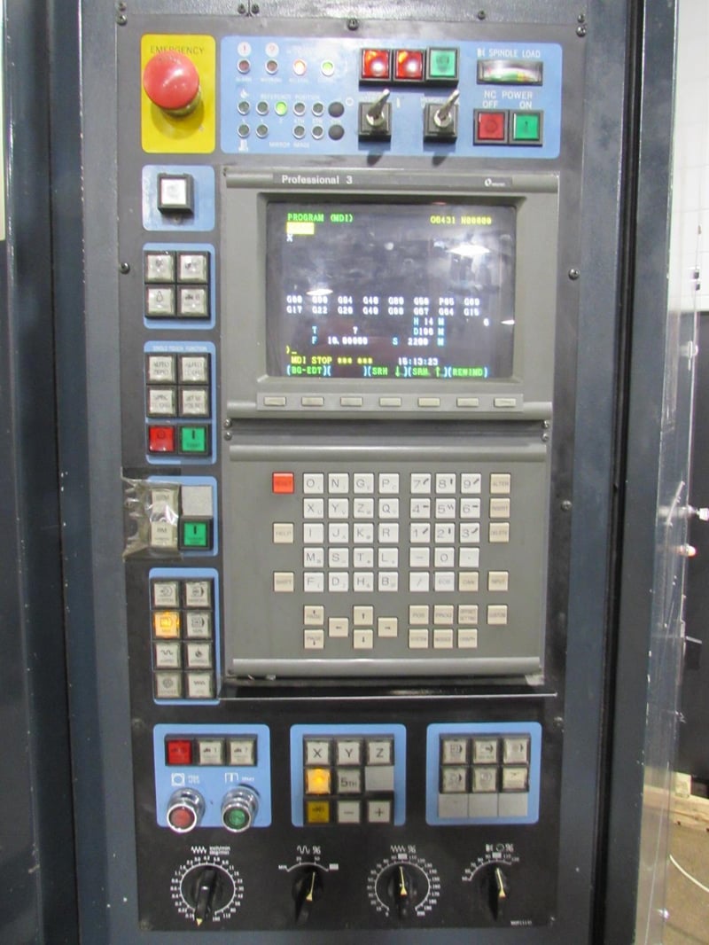 Makino #A55, CNC horizontal machining center, thru spindle coolant, 22 ...