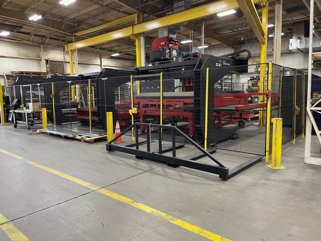 60" x 120", Amada AMS 3015, 5' x 120" sheets, 6000 lb. capacity, 2017 ...