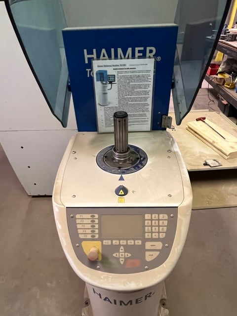33 lb. Haimer #TD2002, moulder head balancing machine, unblance on 1 ...