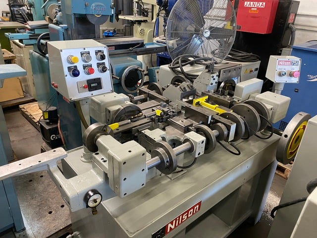 Nilson #751, 4-slide machine,dual slide-coining, 3/4 wide strip,rebuilt ...