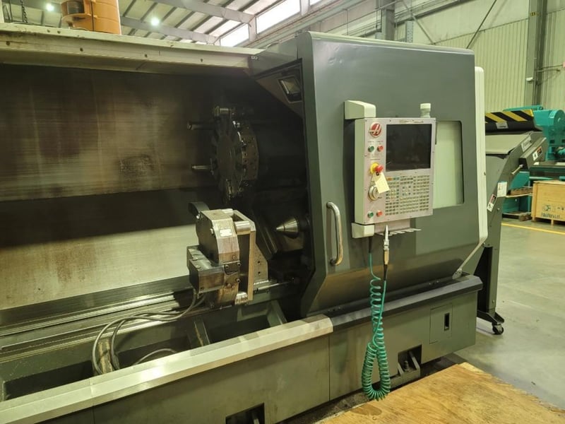 Haas #ST-45L, 20" chuck, 80" centers, 7" bore, steady rest, 2014 for ...