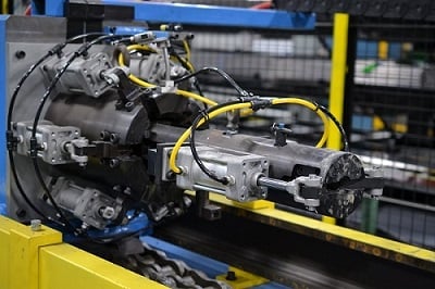 30000 lb. BWM Industrial Automation Draw Bench, 25' draw length, single ...