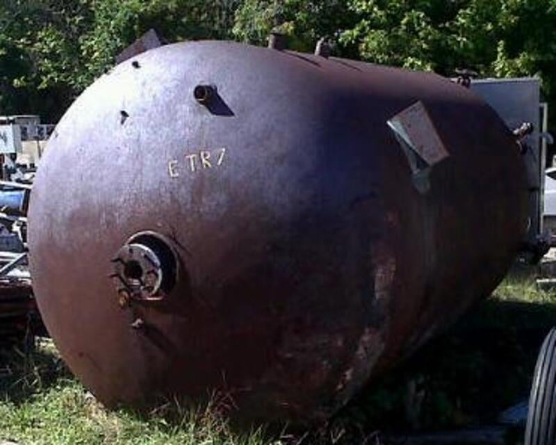 3000 gallon 500 psi/FV psi, 78" diameter x 132" L, Kickham Boiler Co ...