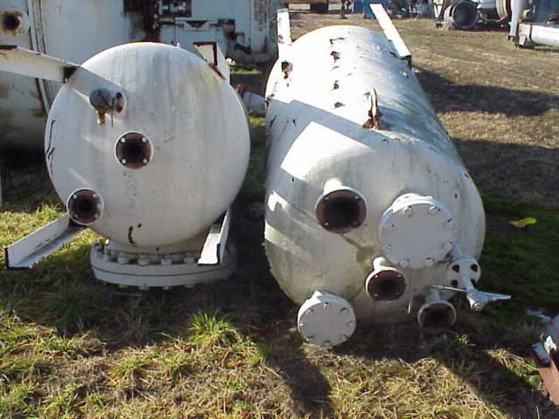 350 gallon 100 psi, 40" diameter x 66" L, Bigbee, Carbon Steel Pressure ...