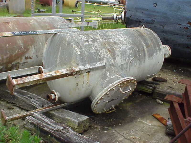 350 gallon 100 psi, 40" diameter x 66" L, Bigbee, Carbon Steel Pressure ...