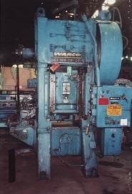 100 Ton, Warco #SC1-100-20-20H, Straight Side Single Crank Press, 1-1/2 ...