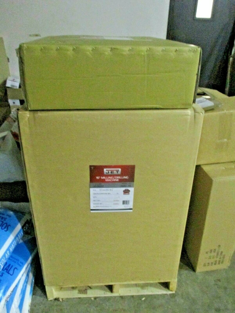 NEW Jet #JMD-15 Mill-Drill, R-8 spindle, step pulley head, single phase ...