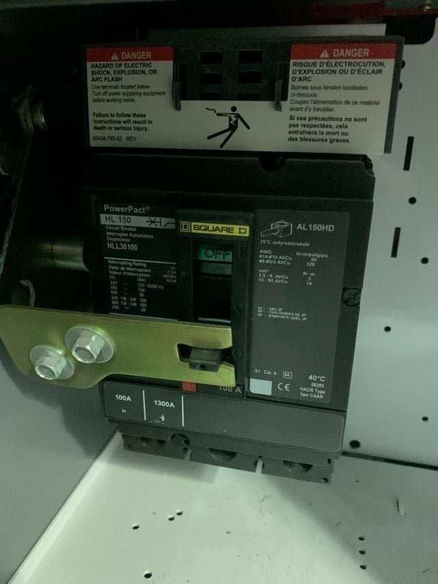 Square D, Mdl. 6, 6 section 600 amp horiz, 300 amp vert, 600V., 60 Hz ...