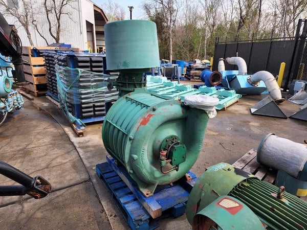2000 scfm @ 10 psi, Hoffman Gardner Denver #383, centrifugal blower, 6 ...