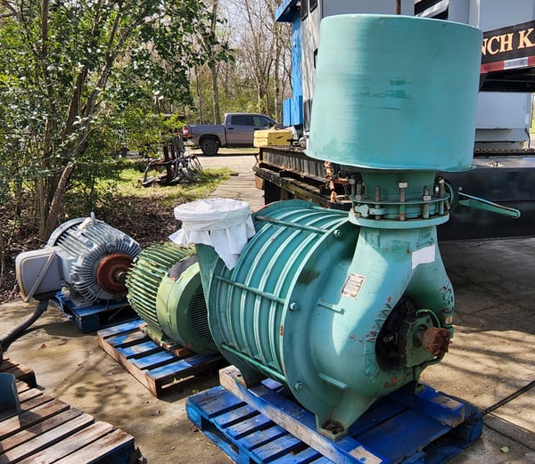 3500 scfm @ 12 psi, Hoffman Gardner Denver #384, centrifugal blower, 6 ...