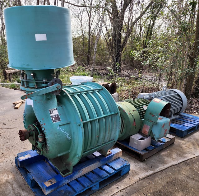 3500 scfm @ 12 psi, Hoffman Gardner Denver #741, centrifugal blower, 6 ...