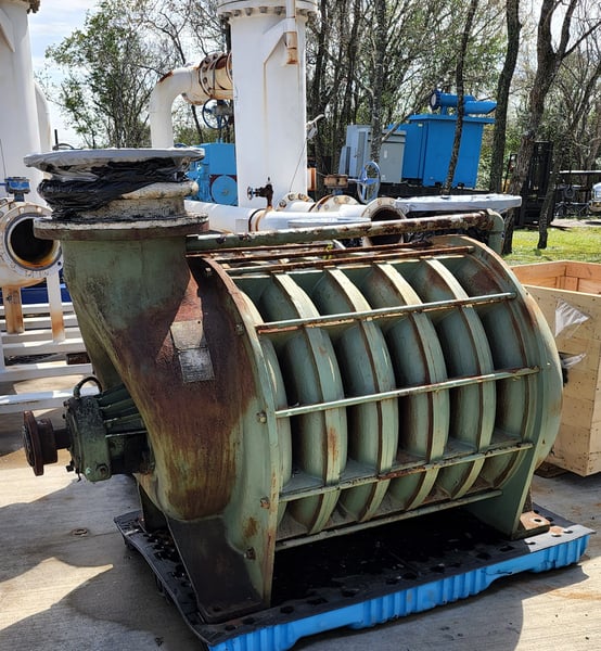 9000 scfm @ 15 psi, Hoffman Gardner Denver #761, centrifugal blower, 6 ...