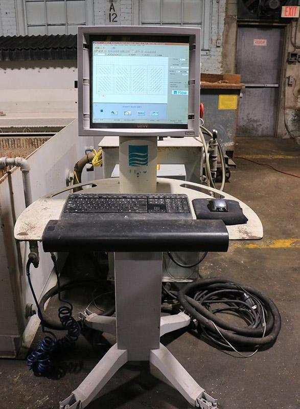 Flow #I-6012, integrated flying bridge type Hyperjet 100 CNC waterjet w ...