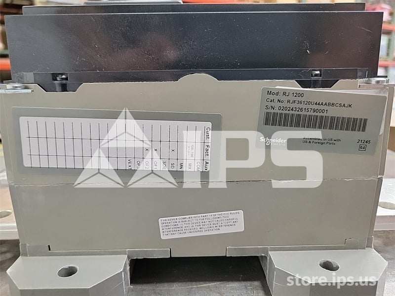 Square D Rjf Powerpact R-frame Mccb Unused Surplus 125 Volts DC Shunt ...