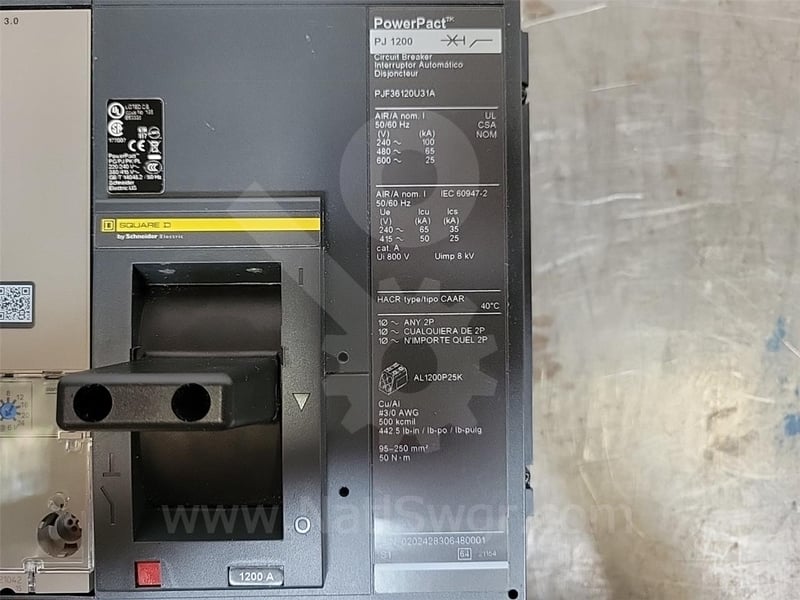 SQUARE D, PJF POWERPACT P-FRAME MCCB UNUSED SURPLUS 021-629 for Sale ...