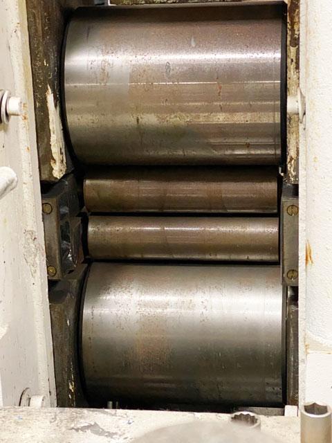 10" x 8" Waterbury-Farrel, temper pass mill, 4-Hi, sliding base, 60" OD ...