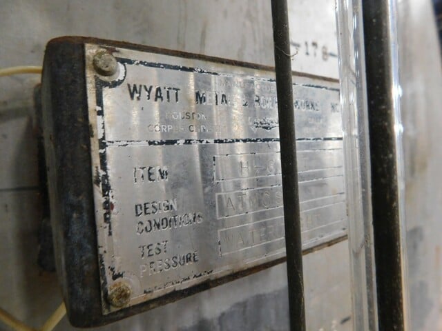 275 gallon Ge Betz #H-63-T, Stainless Steel horizontal tank, Lightnin ...