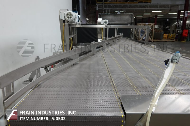 4-1/2" wide x 9' long, Sentry Equipment, Stainless Steel pressureless table top combiner ...