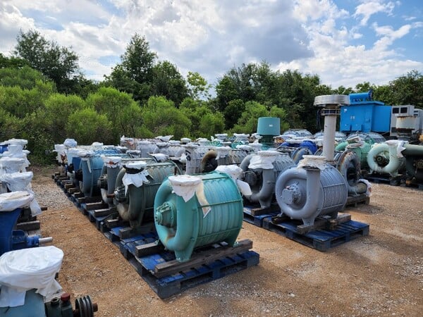 3500 scfm @ 12 psi, Hoffman Gardner Denver #42, centrifugal blower, 1 ...