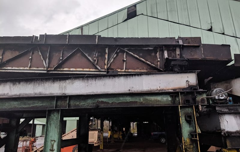 Rotex #72, Vibrating Shaker Screens with Hopper and Conveyor, Carbon ...