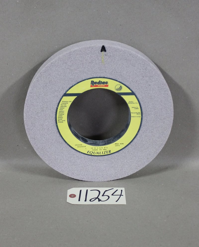 Radiac Abrasives, 12" x 1 1/2" x 5" (Equalizer) Grinding Wheel For Sale ...