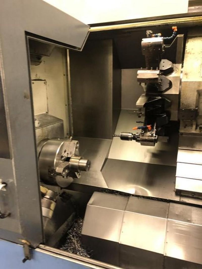 Mazak #SQT-30MS, CNC turning center, 22" swing, 12" chuck, 3-jaw, 33 ...