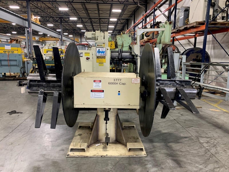 6000 lb. Coe Press Equipment #CPR-DE-PO-6024, pull off double end coil ...