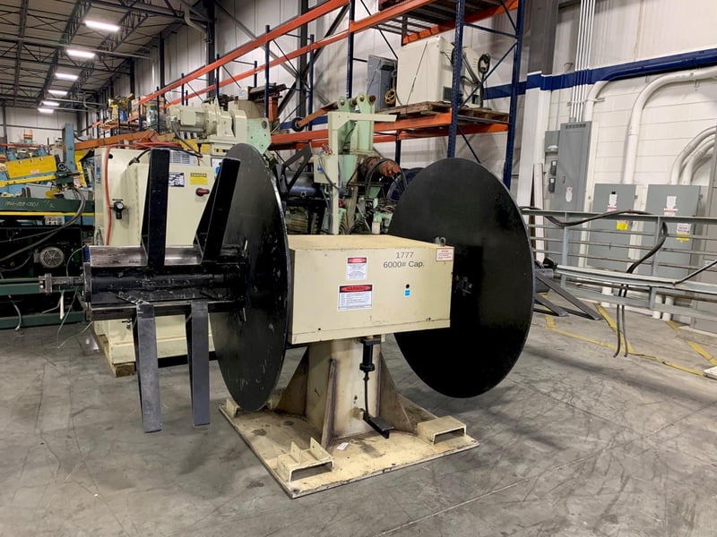 6000 lb. Coe Press Equipment #CPR-DE-PO-6024, pull off double end coil ...