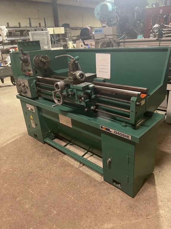 Royal #GHE-1340, lathe engine, 3-jaw chuck, 3 HP, 240 V., 3-phase ...