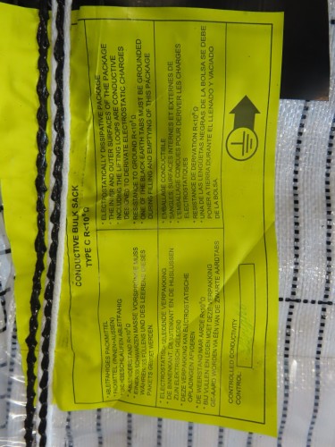 Material Motion Inc. #Super-Sacks, 35.5" x 35.5" x 51" tall, 3000 lb ...