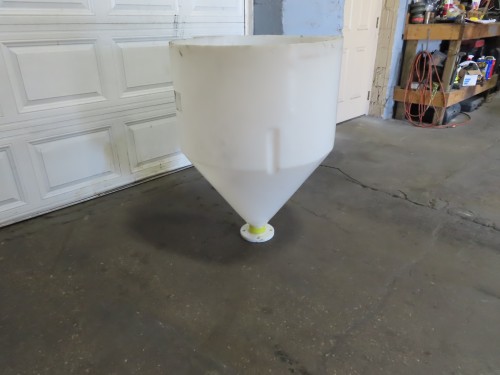 Protectoplas, Plastic Feed Hopper, 30" diameter x 40" tall, Open top ...