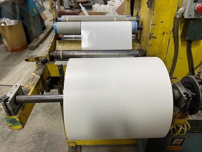 Arrow #325, duplex slitter rewinder, 24" unwind, 18" rewind, score ...