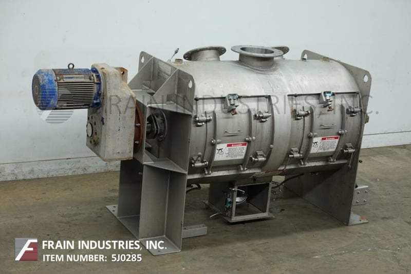 American Process Mixer #CPB-30, 304 Stainless Steel jacketed plow mixer ...