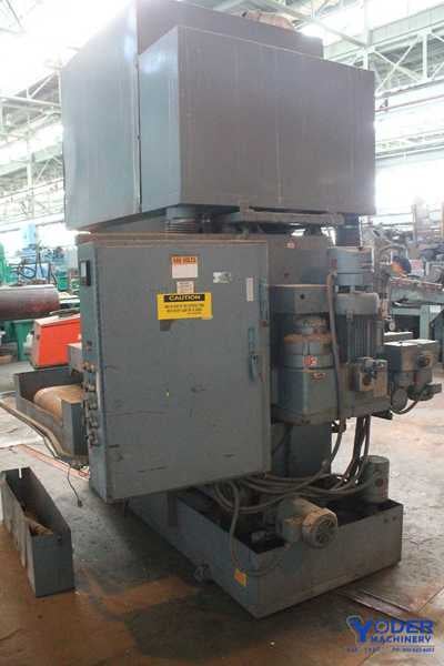 Amada #CS360HDDM, wet belt metal deburring machine, 36" wheel ...