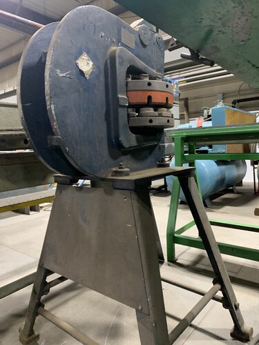 Rotex, rotary turret hand punch, on floor stand, 12", 12 station, #1323 ...