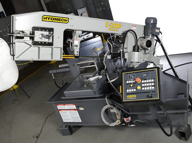 13" x 18" Hyd-Mech #S20P, horizontal pivot band saw, 1" x 14'10" band 3 HP, coolant system For ...