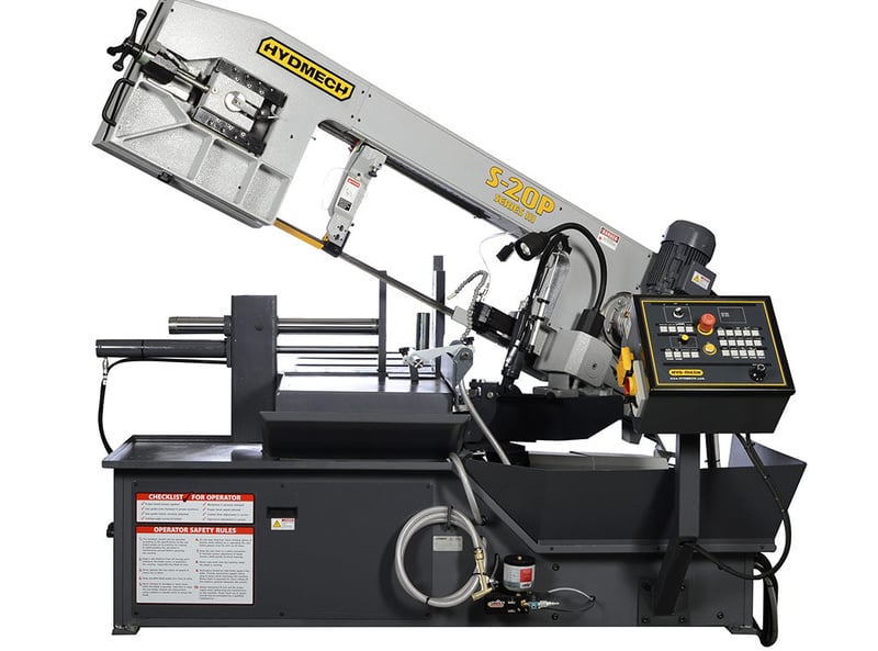 13" x 18" Hyd-Mech #S20P, horizontal pivot band saw, 1" x 14'10" band 3 HP, coolant system For ...