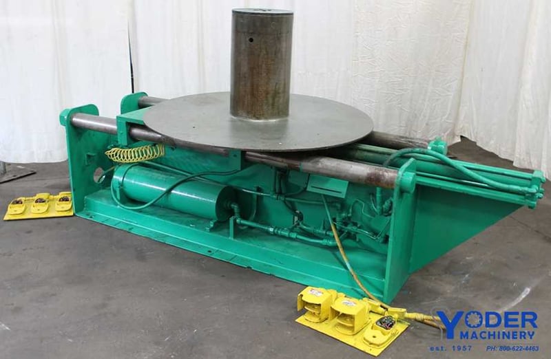 6000 lb. Horizontal uncoiler, manual horizontal payoff, pneumatic brake ...