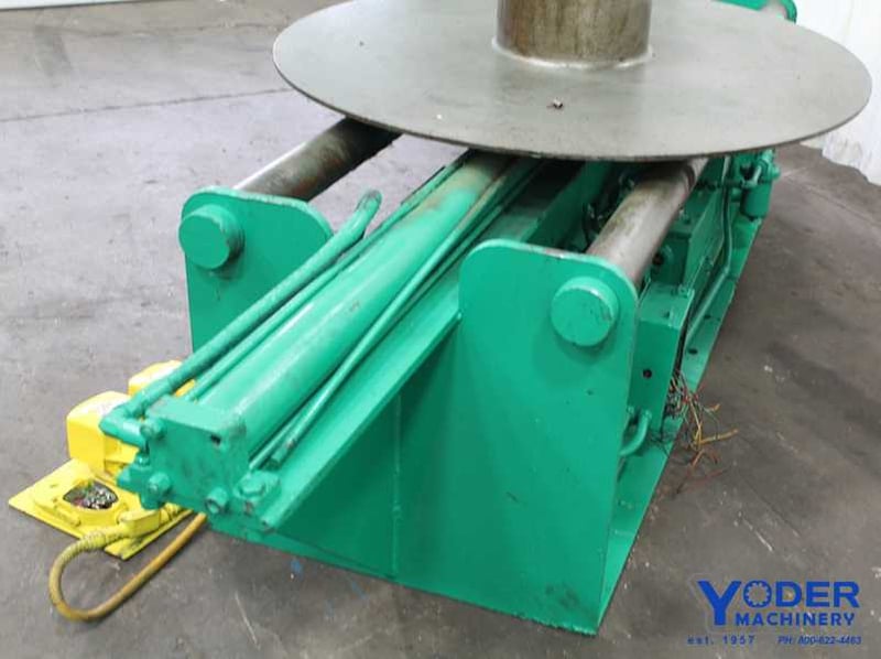 6000 lb. Horizontal uncoiler, manual horizontal payoff, pneumatic brake ...