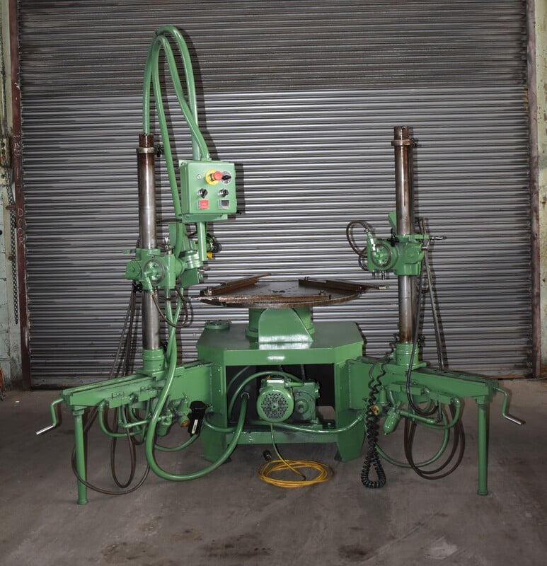 Redin #72, 72" universal dual arm gear deburrer w/2 adjustable heads ...