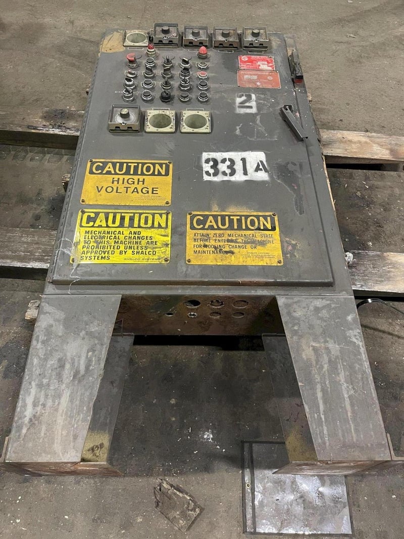 Shalco #U180, gas fired shell core machine with gun drilled heater ...