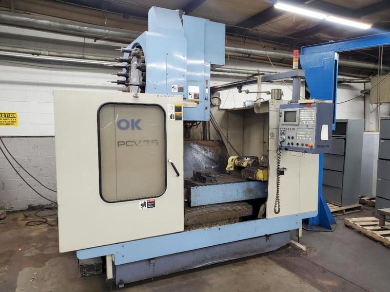 Okk #PCV-55, 5-axis CNC vertical machining center, 20 automatic tool ...
